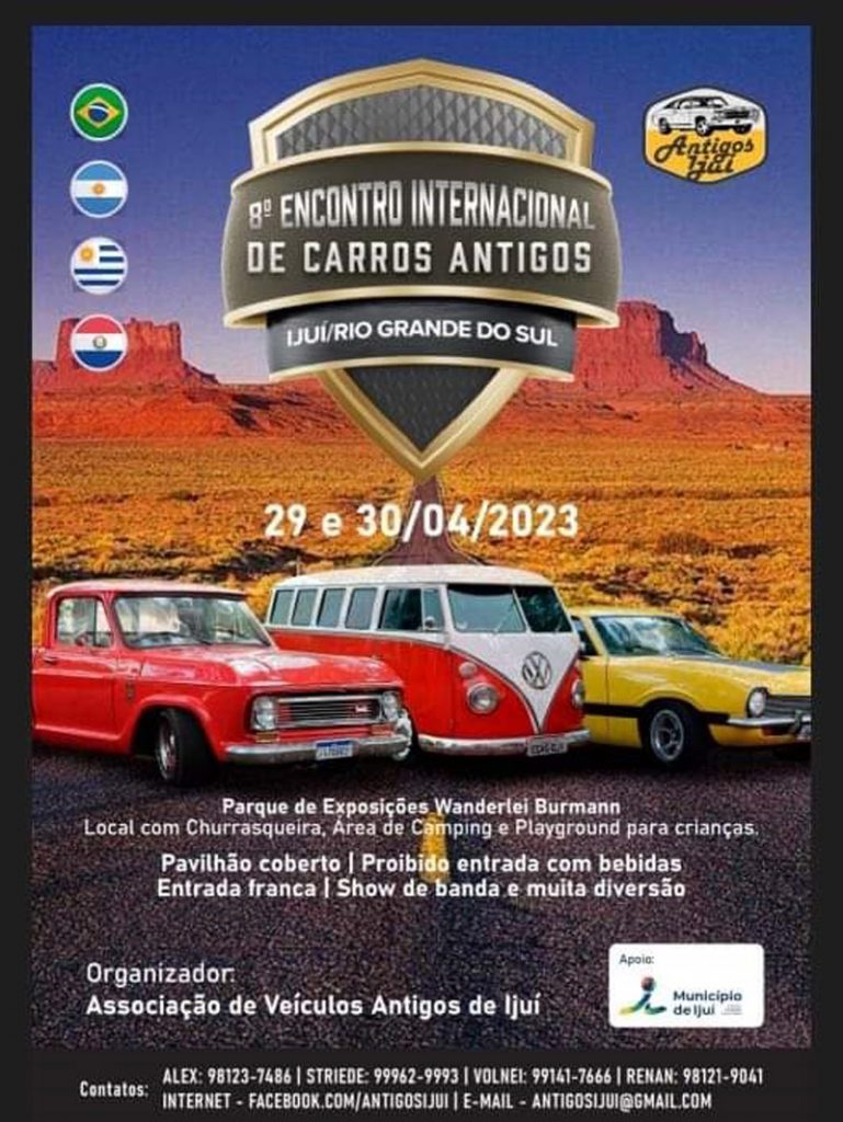 8º Encontro de Carros Antigos de Ijuí/RS - Revista Classic Show, a sua ...